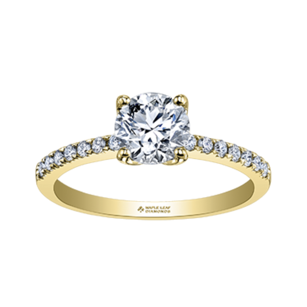 14K Yellow Gold .47ctw Canadian Diamond Engagement Ring – Inglis Jewellers